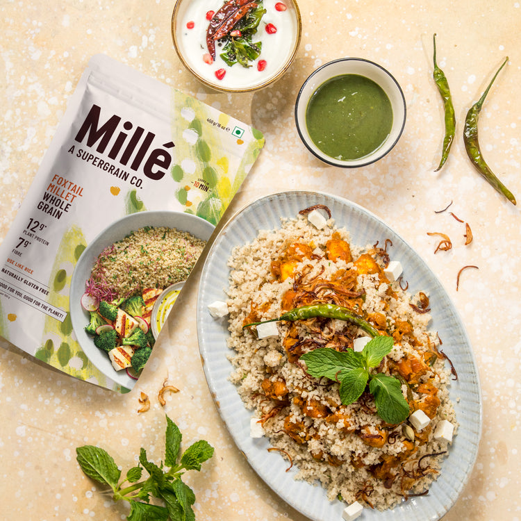 Paneer Millet Biryani Recipe | Millé – Mille Supergrain