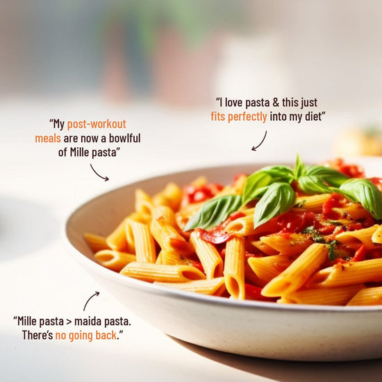 High Protein Pasta | Penne | Gluten Free | 21g Protein – Mille Supergrain
