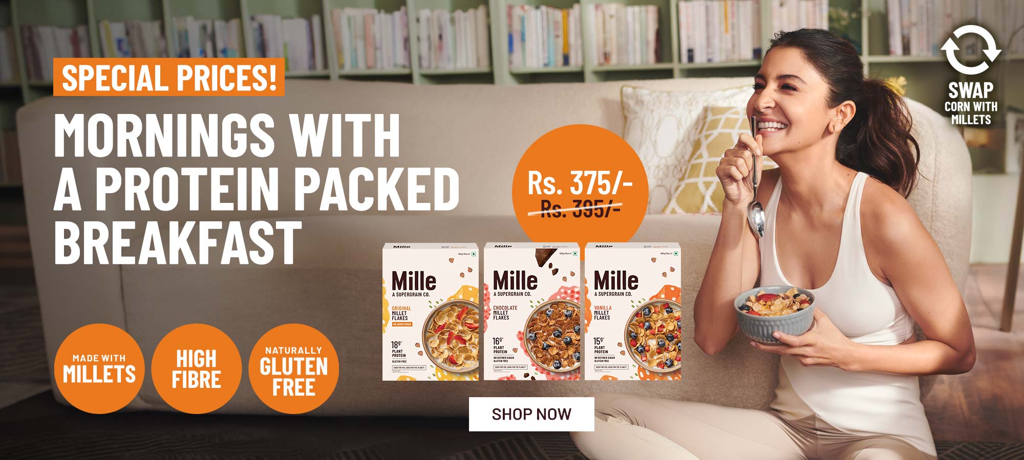 Millé - Buy Millet Pancake Mix, Whole Grains & Flakes Online – Mille ...