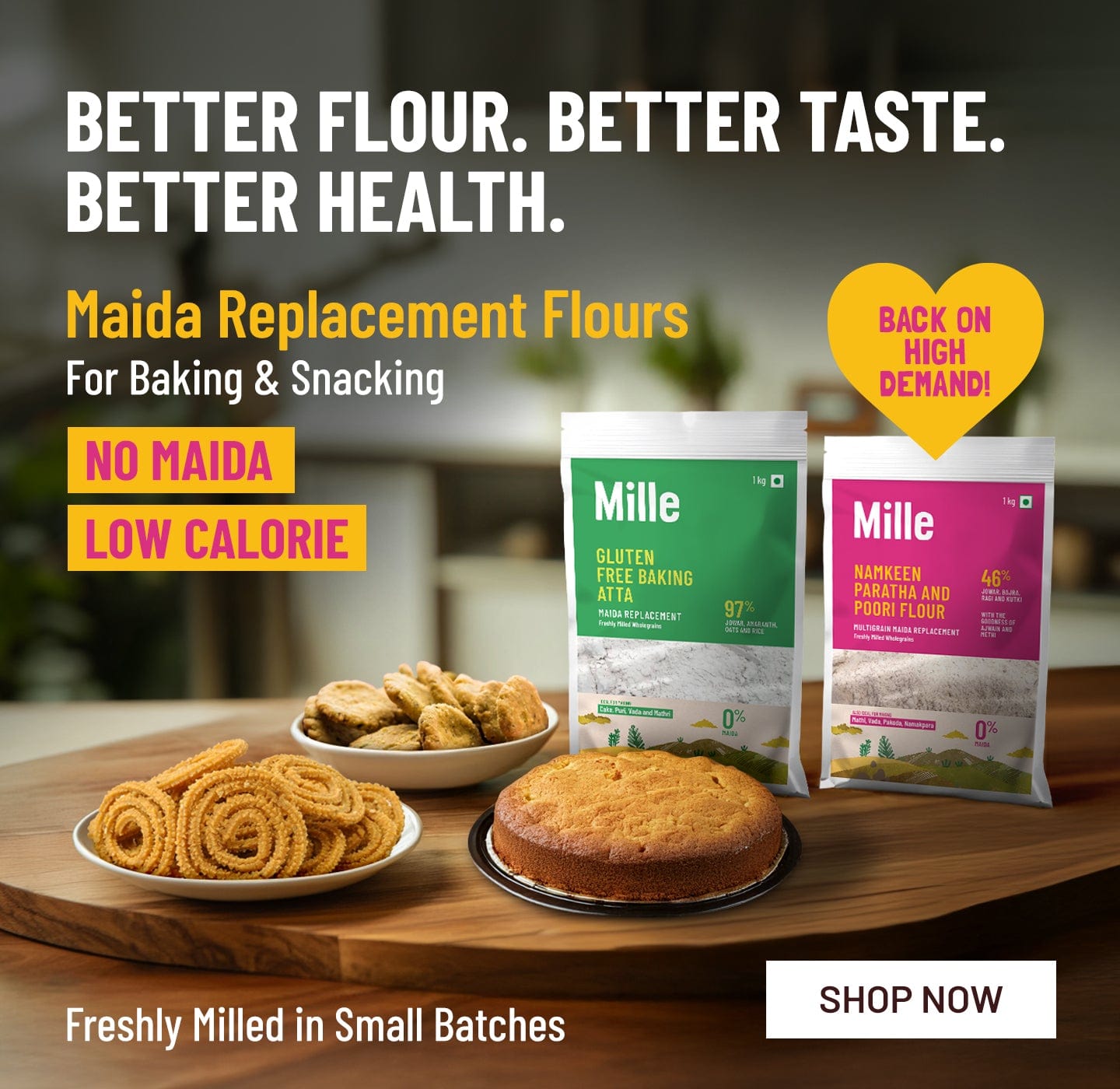 Millé - Buy Millet Pancake Mix, Whole Grains & Flakes Online – Mille ...